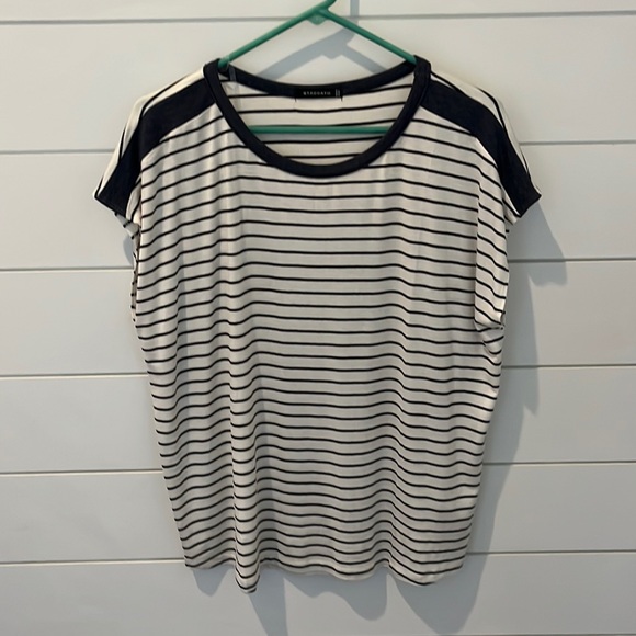 Staccato | Tops | Staccato Large Striped Shirt | Poshmark